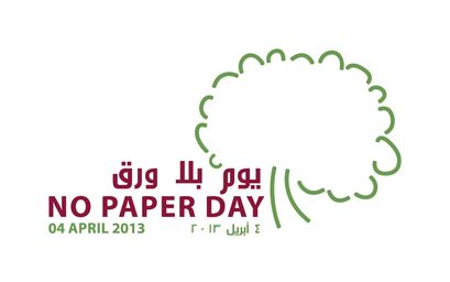 No Paper Day Qatar | Qatar Foundation